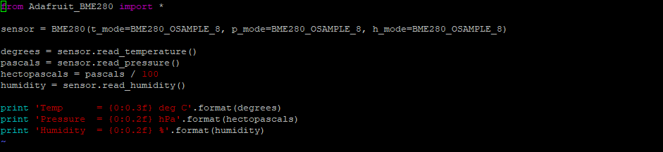 Raspberry Pi BME280 MySQL Data Collection